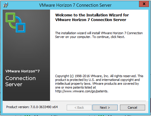 Part 2: Install and Configure View Connection Server 7 – Hyperconverged ...
