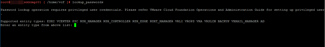 Check for Passwords in SDDC Manager in VCF 3.x – Hyperconverged Infrastructure & Virtualization