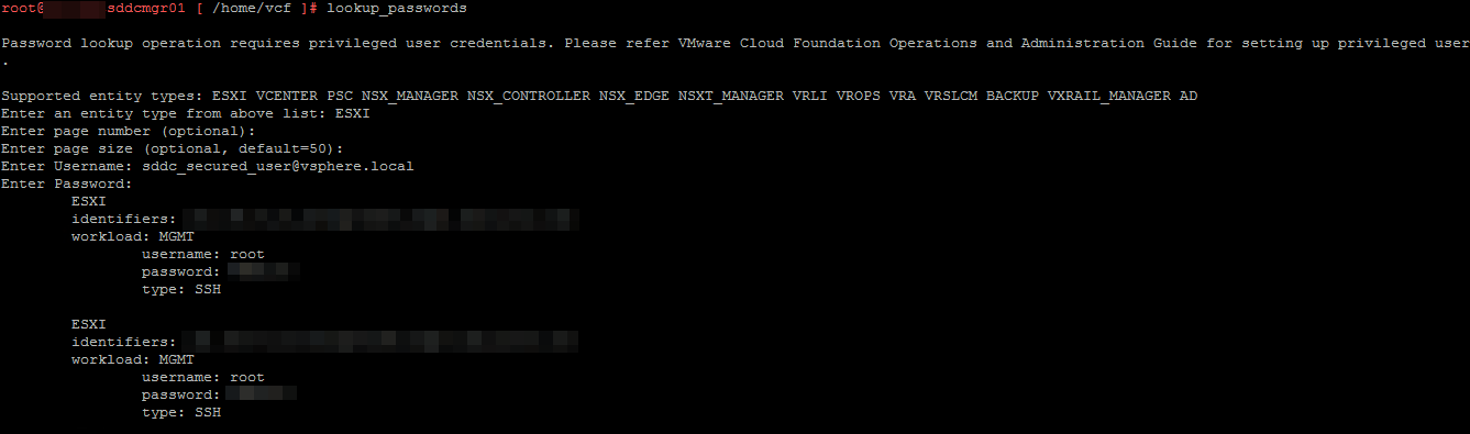 Check for Passwords in SDDC Manager in VCF 3.x – Hyperconverged Infrastructure & Virtualization